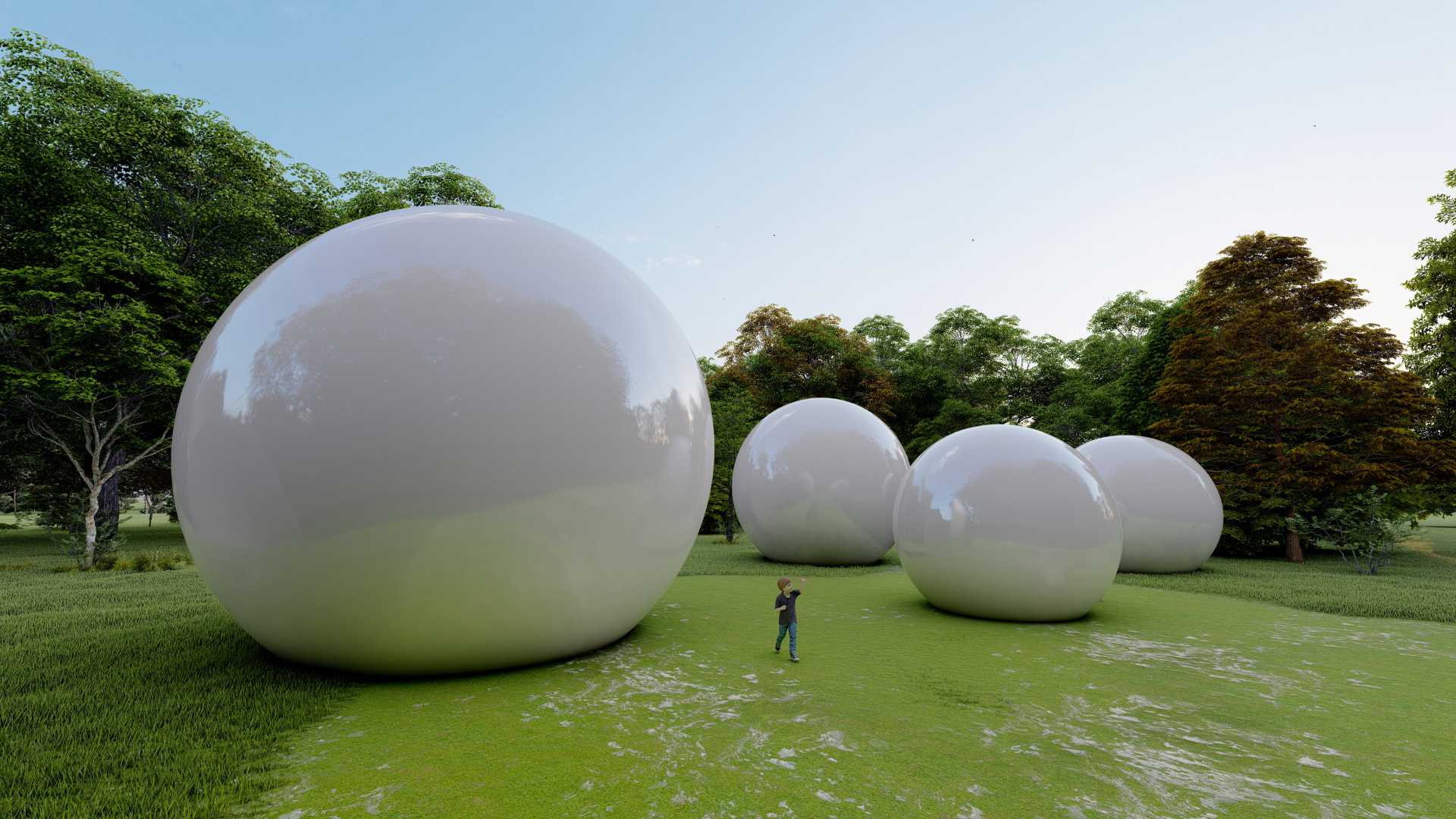 Stainless Steel Sphere Sculpture