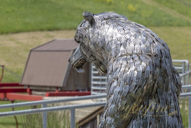 Large Art Metals Bear Sculpture for Outdoor - YouFine Sculpture
