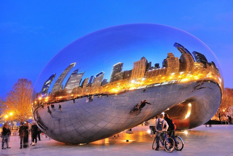 Stainless Steel Bean Cloud Gate Replica Sculpture for Outdoor