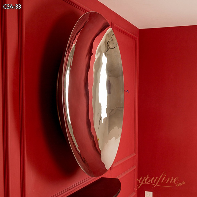 Disk Design Mirror Stainless Steel Sculpture- YouFine Sculpture
