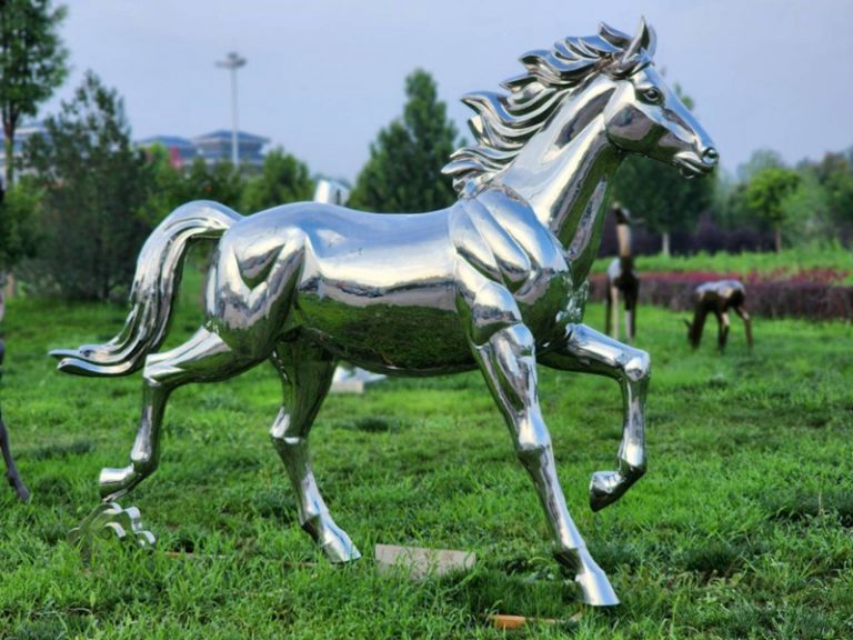 Modern Stainless Steel Horse Statue - Stainless Steel Sculpture
