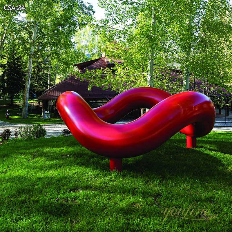 Modern Metal Play Sculpture for Public- Stainless Steel Sculpture