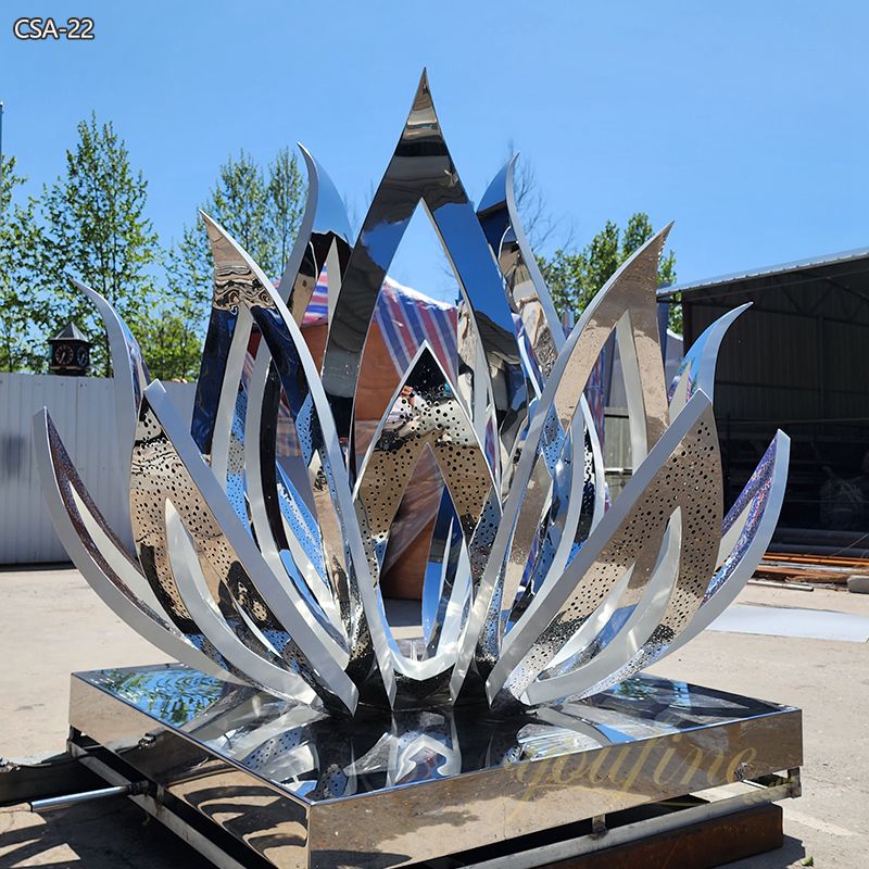 Stainless Steel Lotus Flower Fountain - YouFine