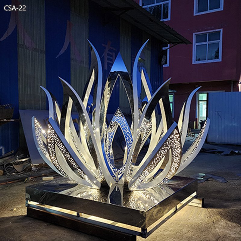 Stainless Steel Lotus Flower Fountain - YouFine