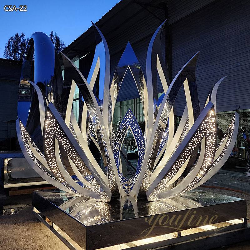 Stainless Steel Lotus Flower Fountain - YouFine