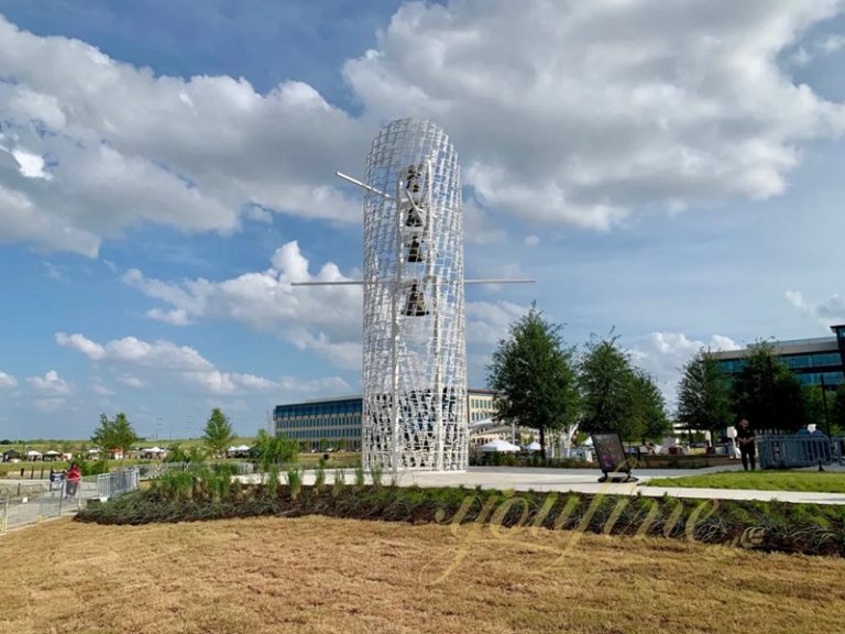Outdoor Public Metal Art Structure Bell Tower Sculpture - Stainless ...