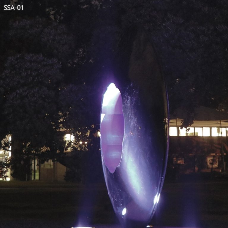 Beacon Mirror Polished Stainless Steel Public Sculpture for Park