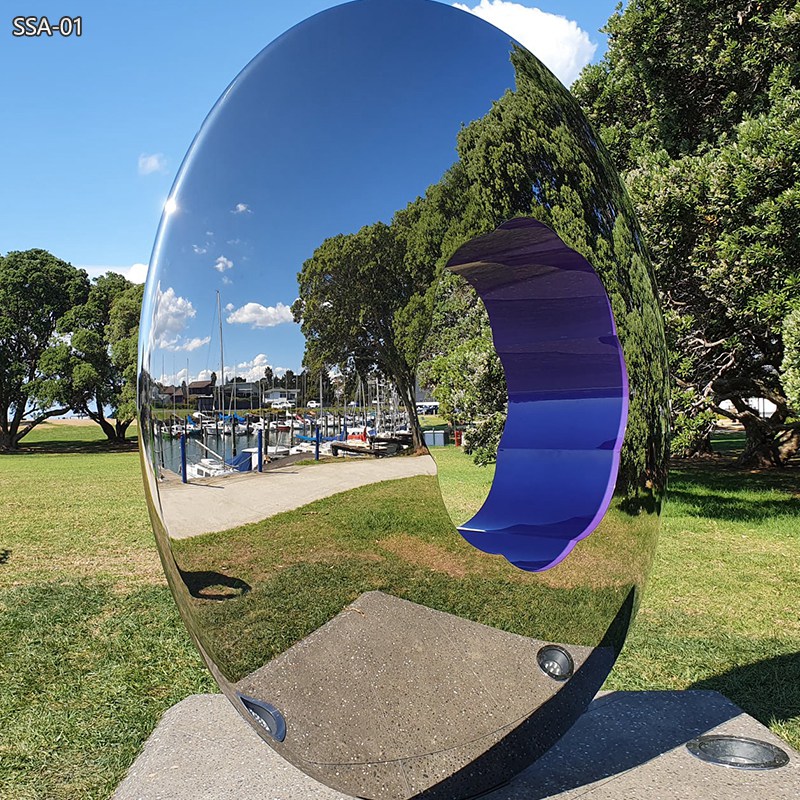 Beacon Mirror Polished Stainless Steel Public Sculpture for Park