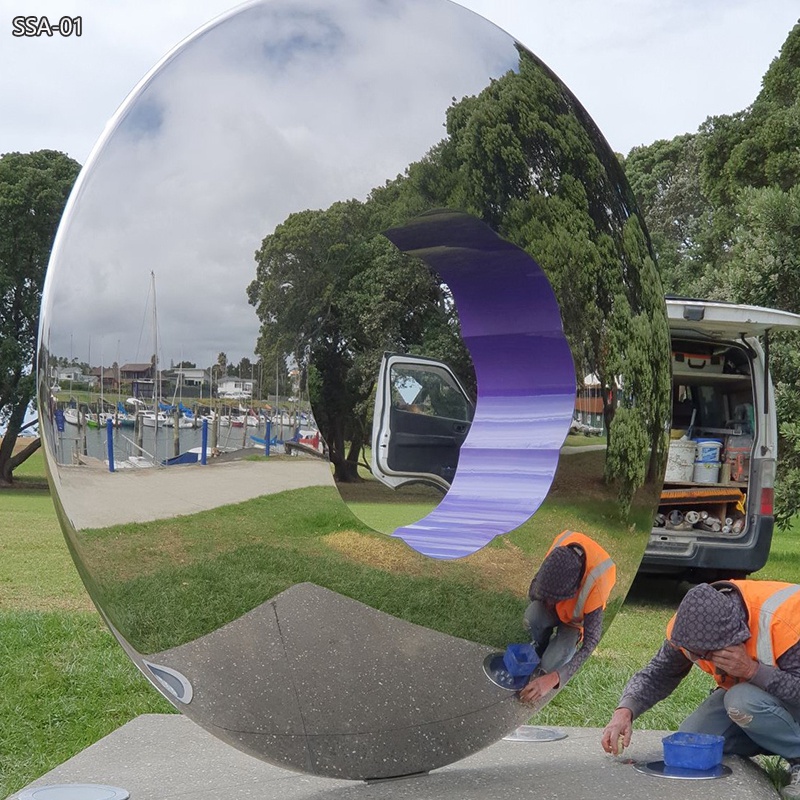 Beacon Mirror Polished Stainless Steel Public Sculpture for Park