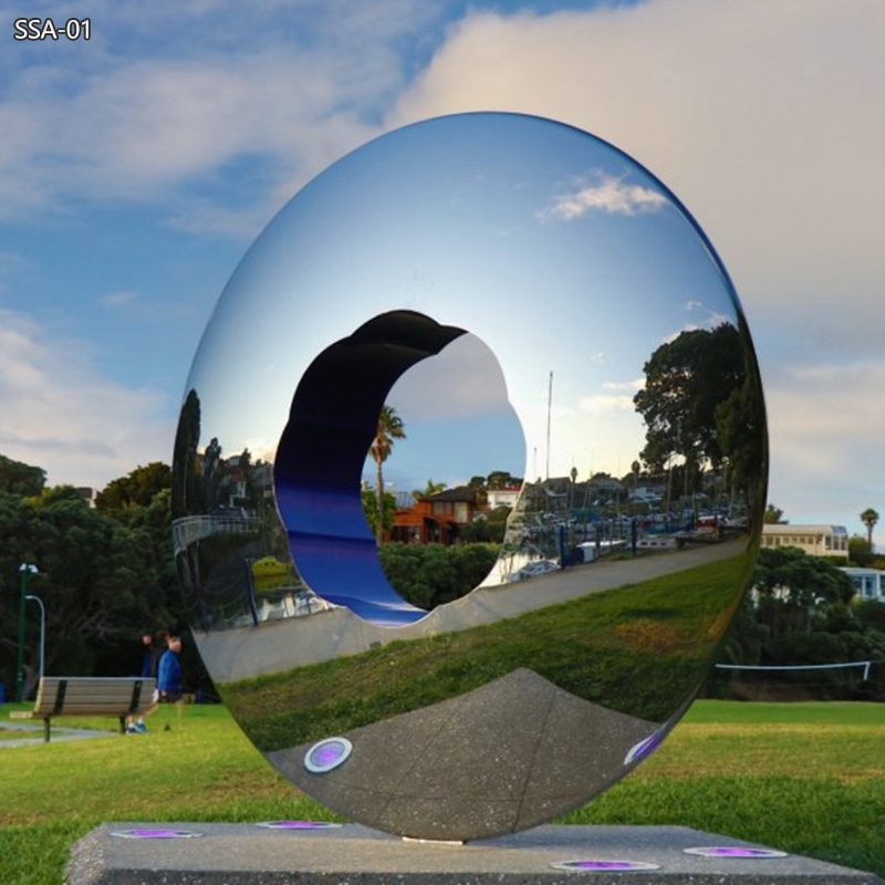 Beacon Mirror Polished Stainless Steel Public Sculpture for Park