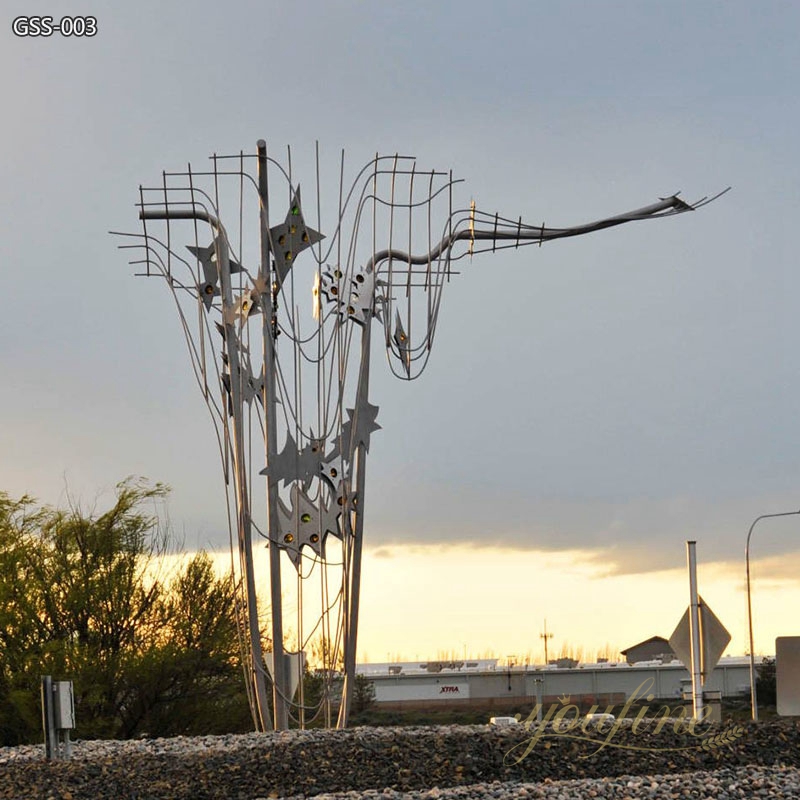 Large Stainless Steel Public Roundabout Sculpture - Stainless Steel ...