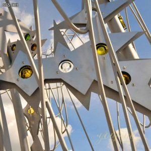 Large Stainless Steel Public Roundabout Sculpture - Stainless Steel ...
