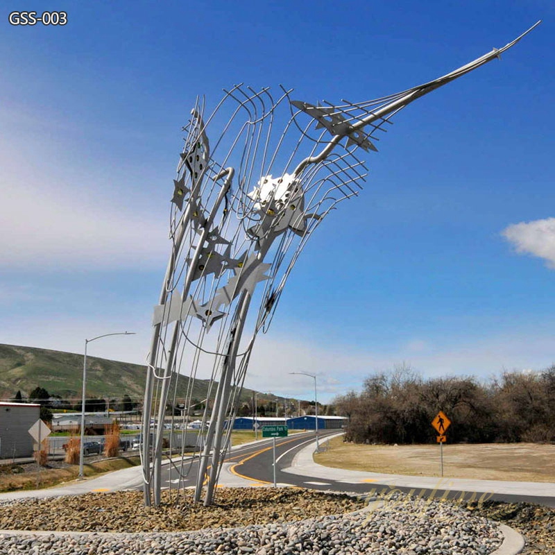 Large Stainless Steel Public Roundabout Sculpture - Stainless Steel ...