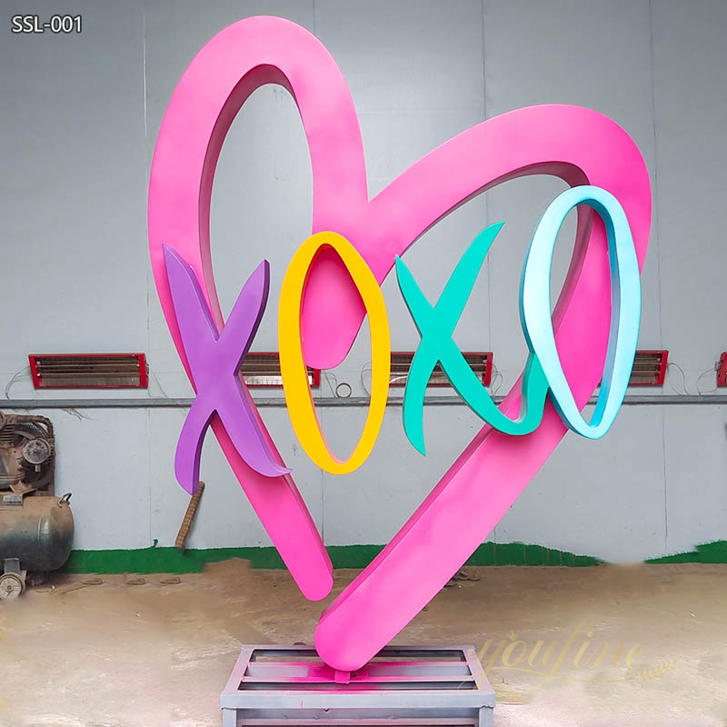 Colorful Metal Art Love Sculpture for Outdoor SSL-007
