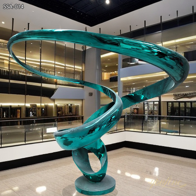 Large Abstract Metal Sculpture for Hotel Lobby