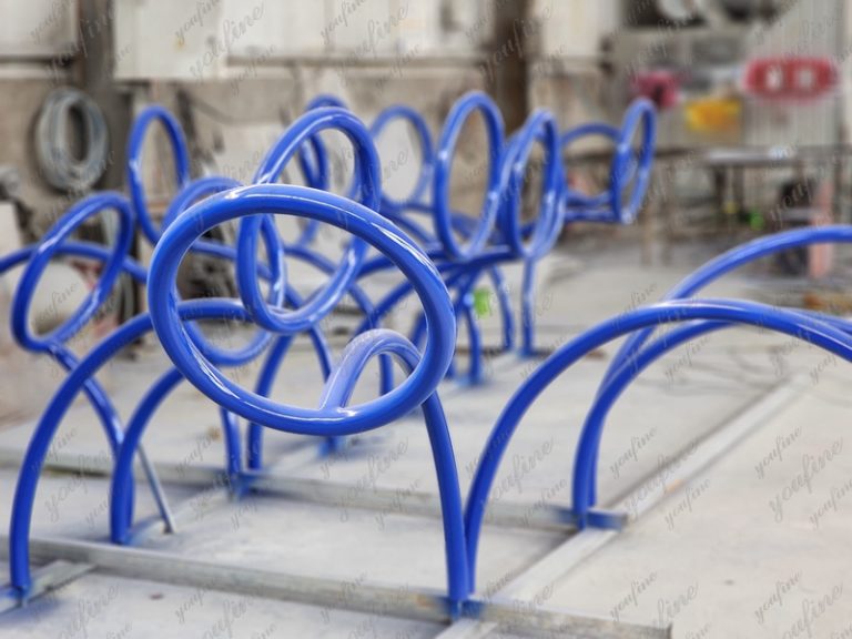 Large Outdoor Metal Basketball Hoop Tree Sculpture