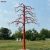 Large Outdoor Metal Basketball Hoop Tree Sculpture