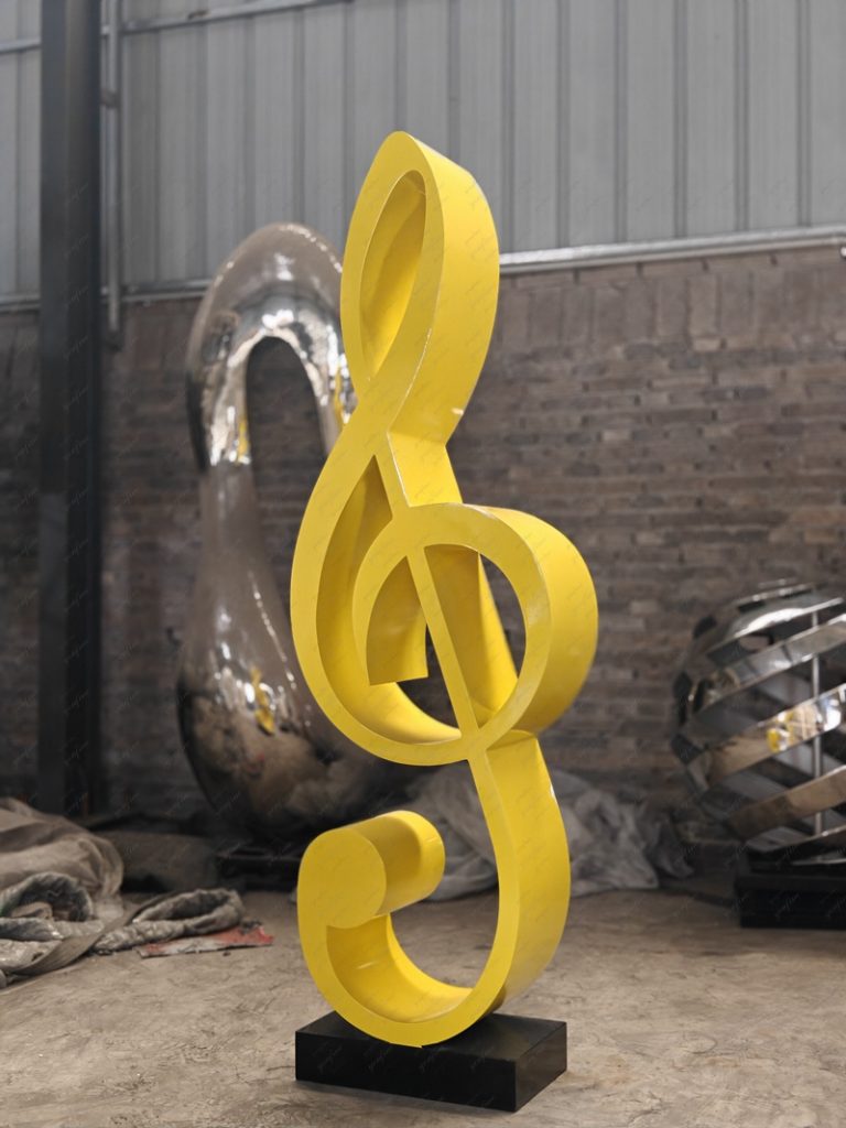 Large Metal Music Note Sculpture for Public
