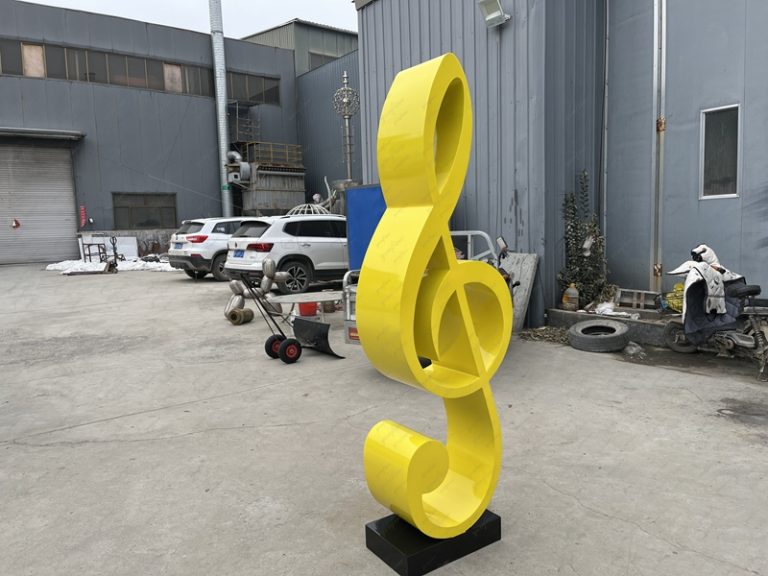 Large Metal Music Note Sculpture for Public