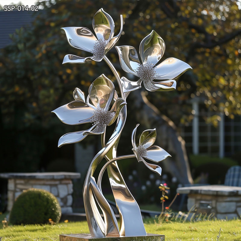 Modern Metal Orchid Sculpture Public Art Manufacturer - YouFine