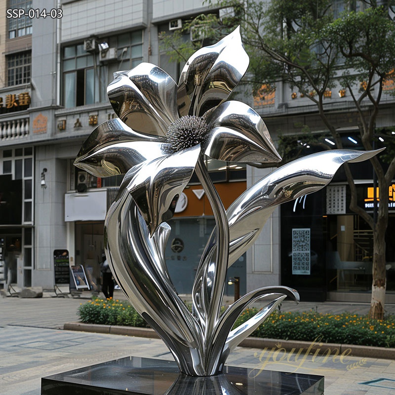 Modern Metal Orchid Sculpture Public Art Manufacturer - YouFine