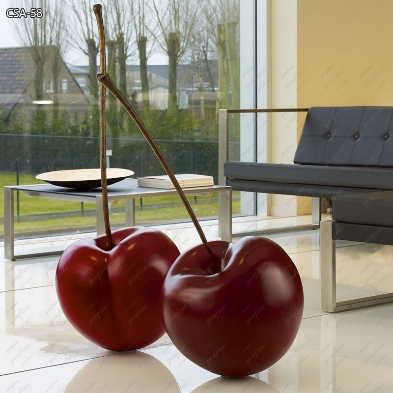 Modern Metal Outdoor Cherry Sculpture Supplier