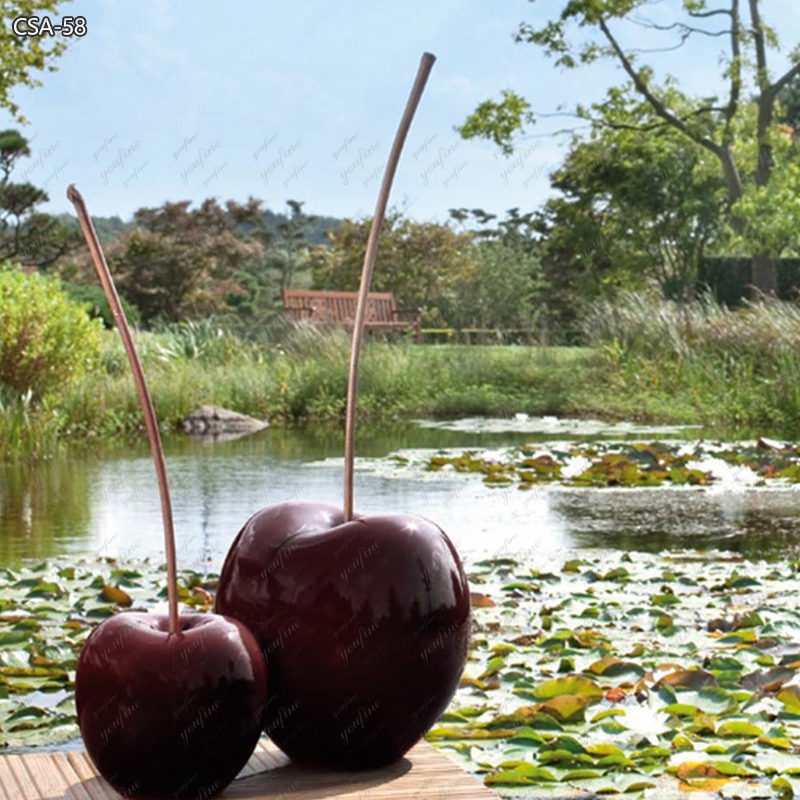 Modern Metal Outdoor Cherry Sculpture Supplier