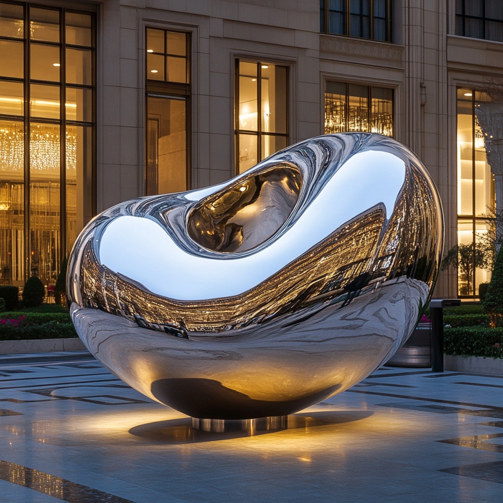 Stainless Steel Bean Cloud Gate Replica Sculpture for Outdoor