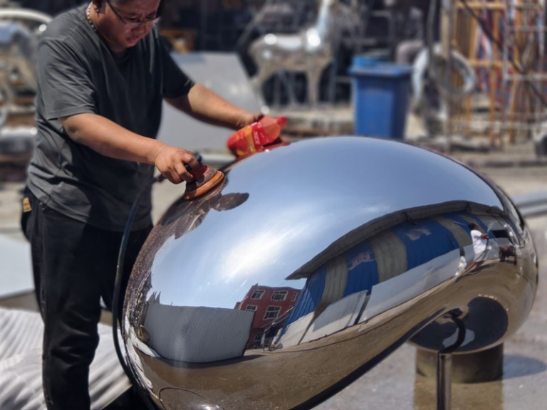Stainless Steel Silver Bean Cloud Gate Sculpture for Outdoor