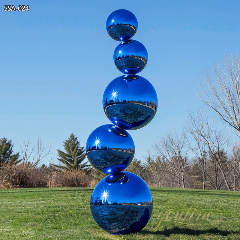 Custom Garden Stainless Steel Sphere Sculpture SSA-024
