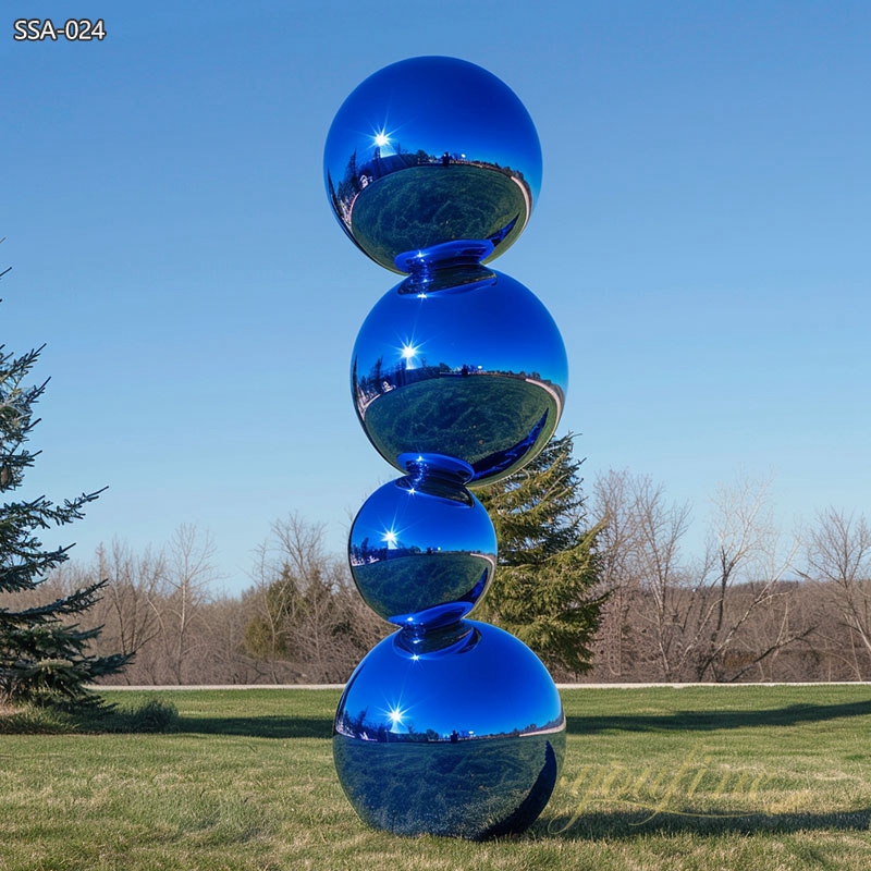 Custom Garden Stainless Steel Sphere Sculpture SSA-024