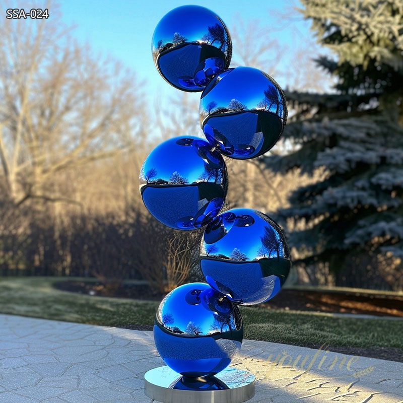 Custom Garden Stainless Steel Sphere Sculpture SSA-024