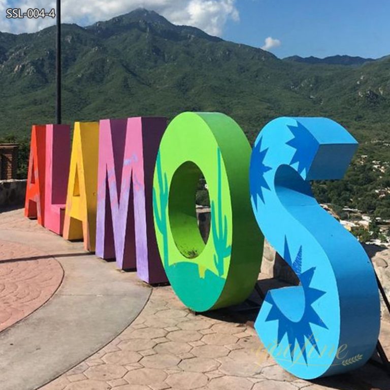 Letter Sculptures for Modern Landscape