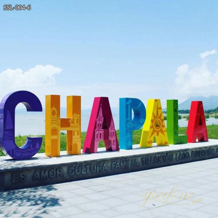 Letter Sculptures for Modern Landscape