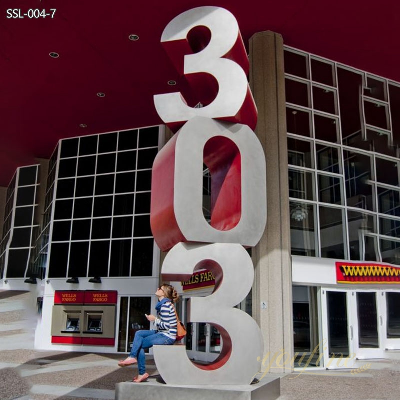 Customized Modern Art Letter Sculpture Direct Factory