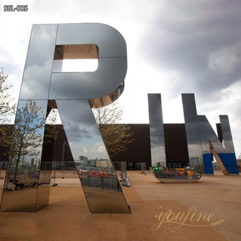 Stainless Steel Letter Peace Sculptures SSL-013
