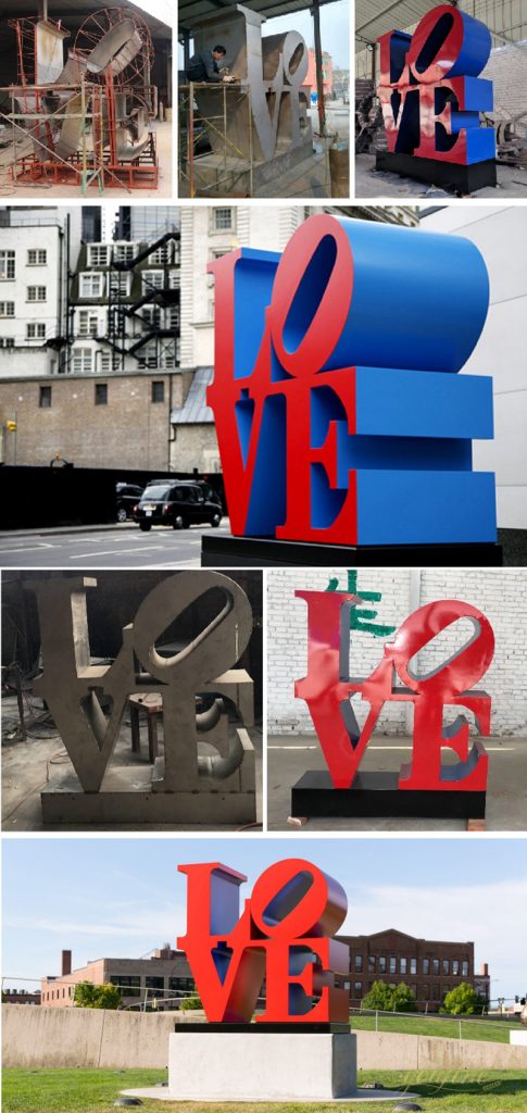 Illuminated Large Stainless Steel 3D Letter RUN Sculpture