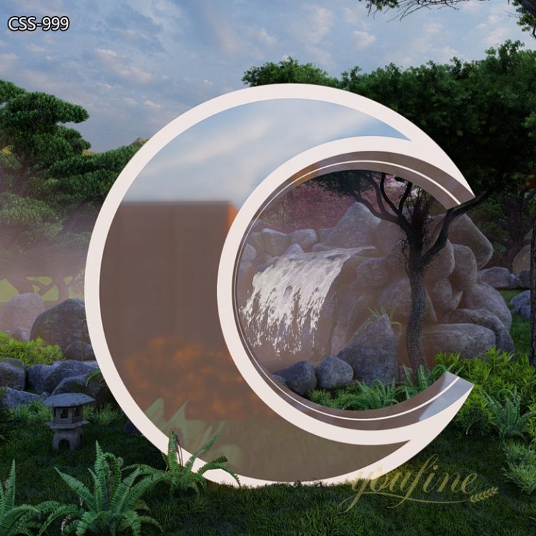 Stainless Steel Crescent Moon Sculpture for Outdoor CSS-999