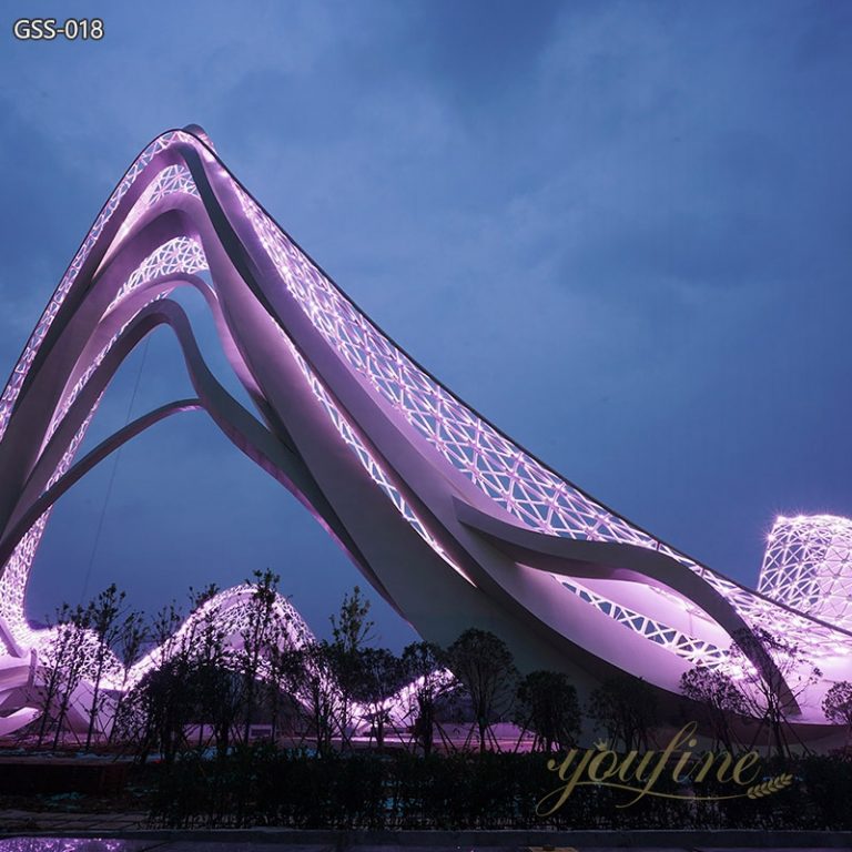 Modern Stainless Steel Luxury Sculpture for Real Estate - YouFine Sculpture