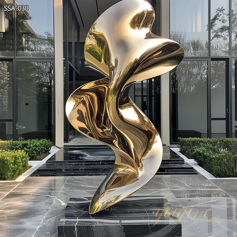 Modern Stainless Steel Luxury Sculpture for Real Estate - YouFine