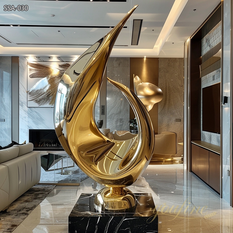 Modern Stainless Steel Luxury Sculpture for Real Estate - YouFine