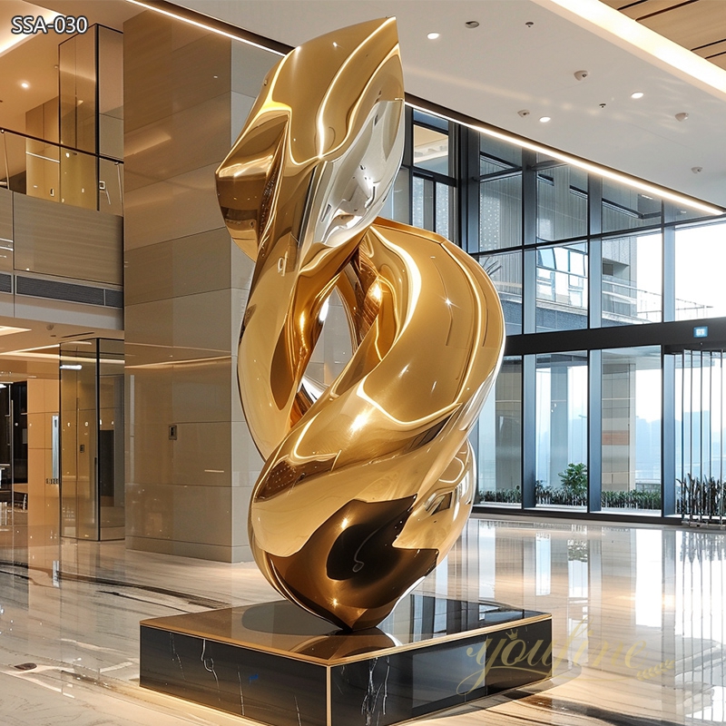 Modern Stainless Steel Luxury Sculpture for Real Estate - YouFine
