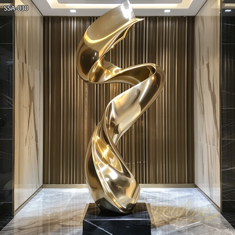 Modern Stainless Steel Luxury Sculpture for Real Estate - YouFine