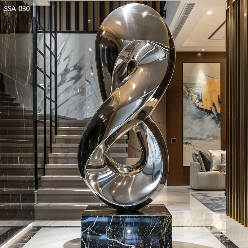 Modern Stainless Steel Luxury Sculpture for Real Estate - YouFine