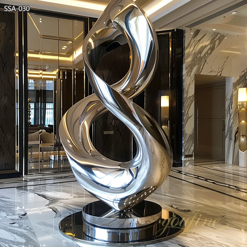 Modern Stainless Steel Luxury Sculpture for Real Estate - YouFine