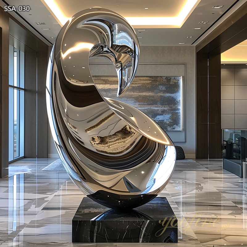 Modern Stainless Steel Luxury Sculpture for Real Estate - YouFine