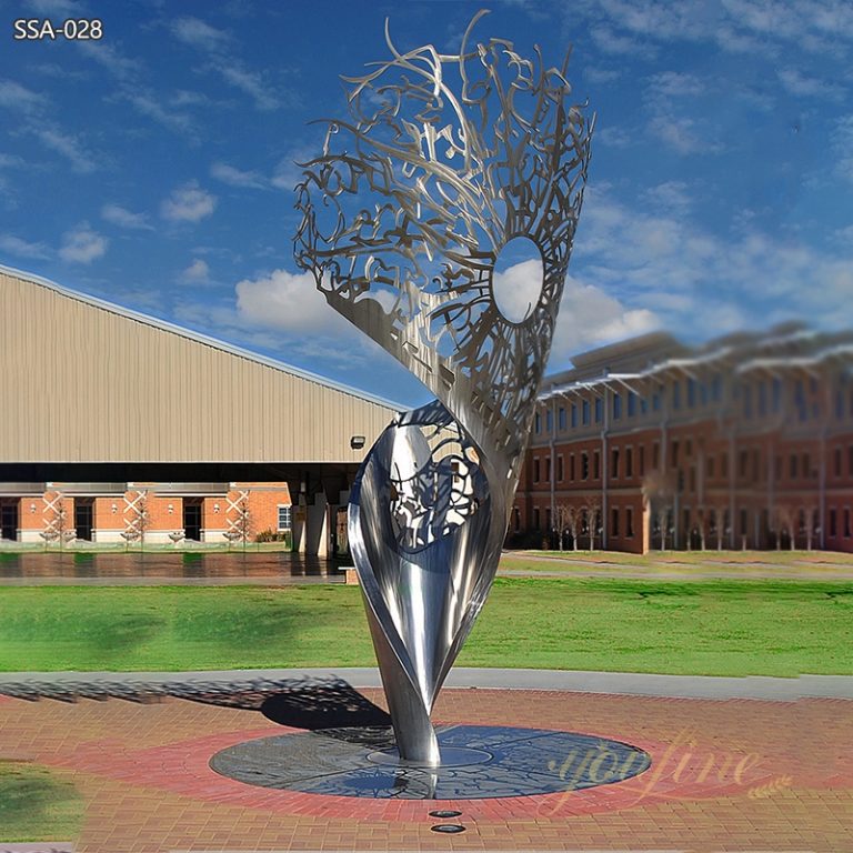 Whirlwind Abstract Stainless Steel Public Art Installation Sculpture