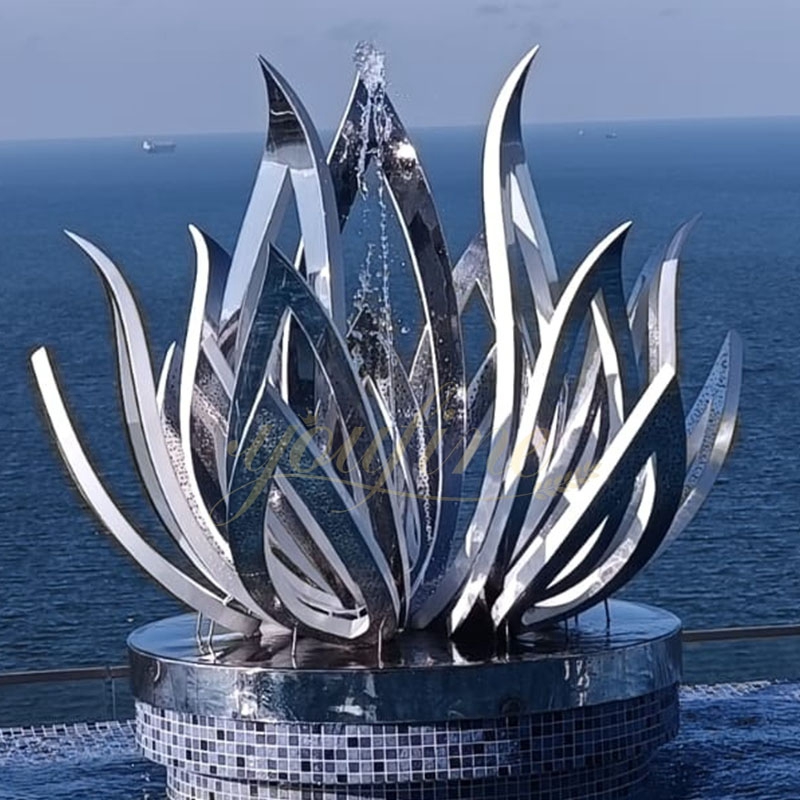 Stainless Steel Lotus Flower Fountain - YouFine
