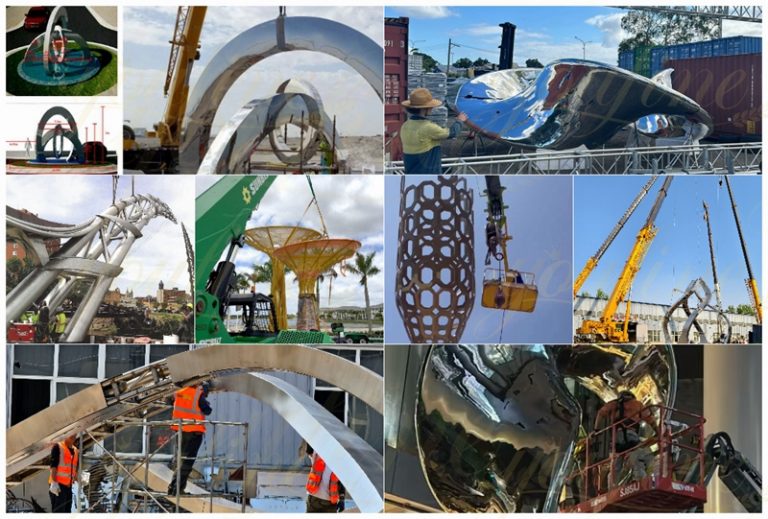Large Stainless Steel Tree Sculpture for Public