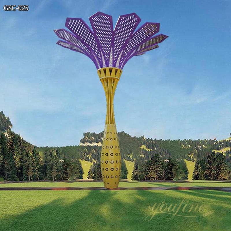 Large Stainless Steel Tree Sculpture for Public